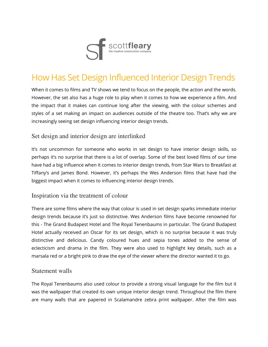 PPT - How Has Set Design Influenced Interior Design Trends - Scott ...