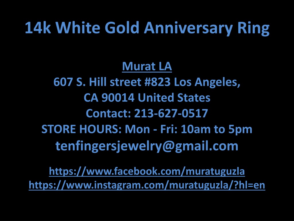 PPT - Tanzanite and Diamond Rings- Murat LA Diamond and Gold Jewelry ...