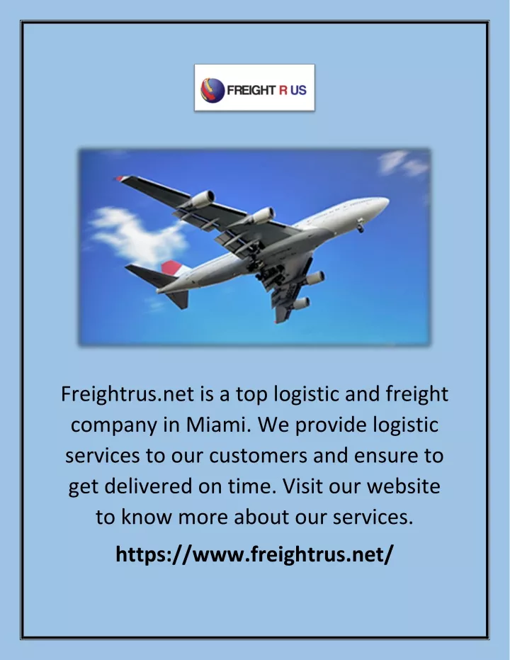 PPT - Freight & Logistics Companies in Miami PowerPoint Presentation ...