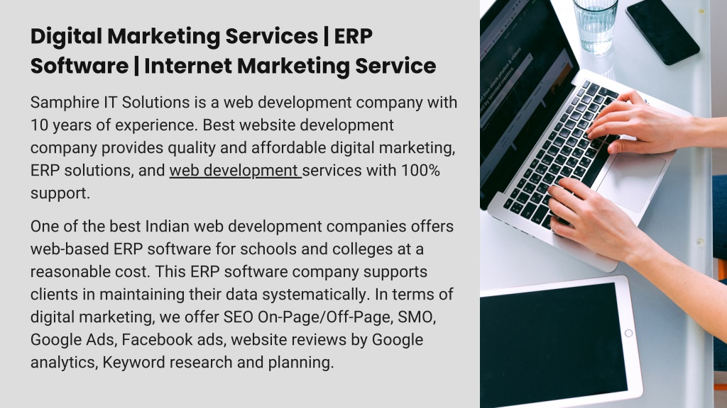 PPT - Website Designing Company | Top Digital Marketing Agency | ERP ...