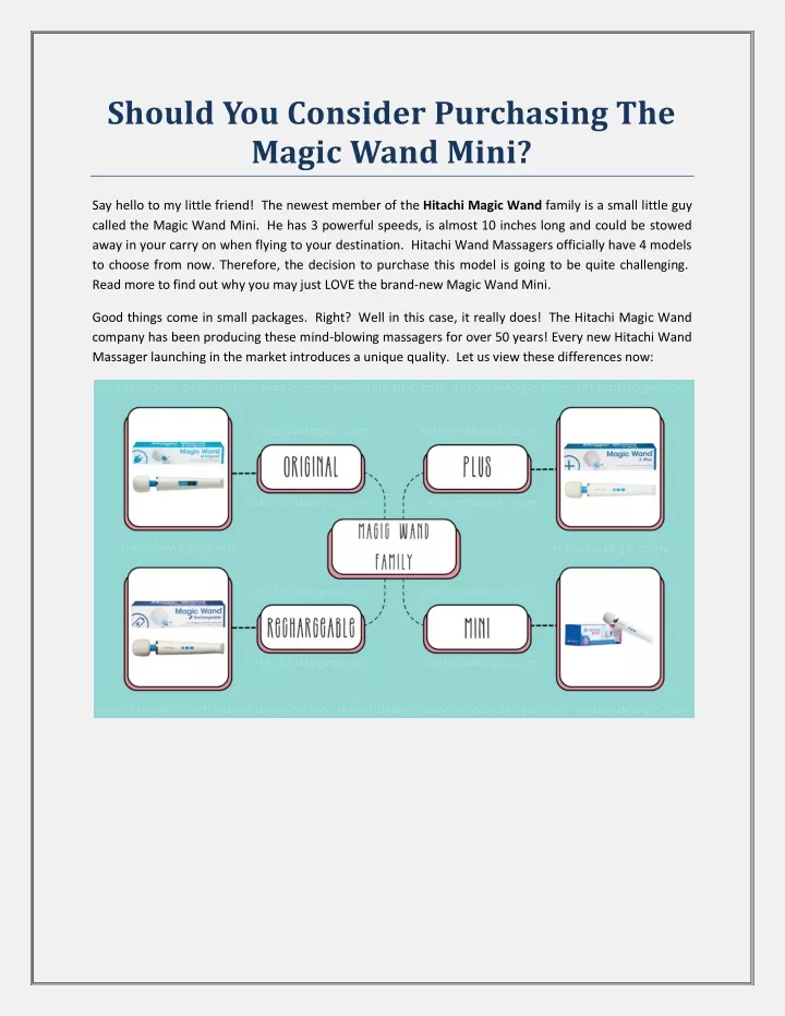 PPT - Should You Consider Purchasing The Magic Wand Mini PowerPoint ...