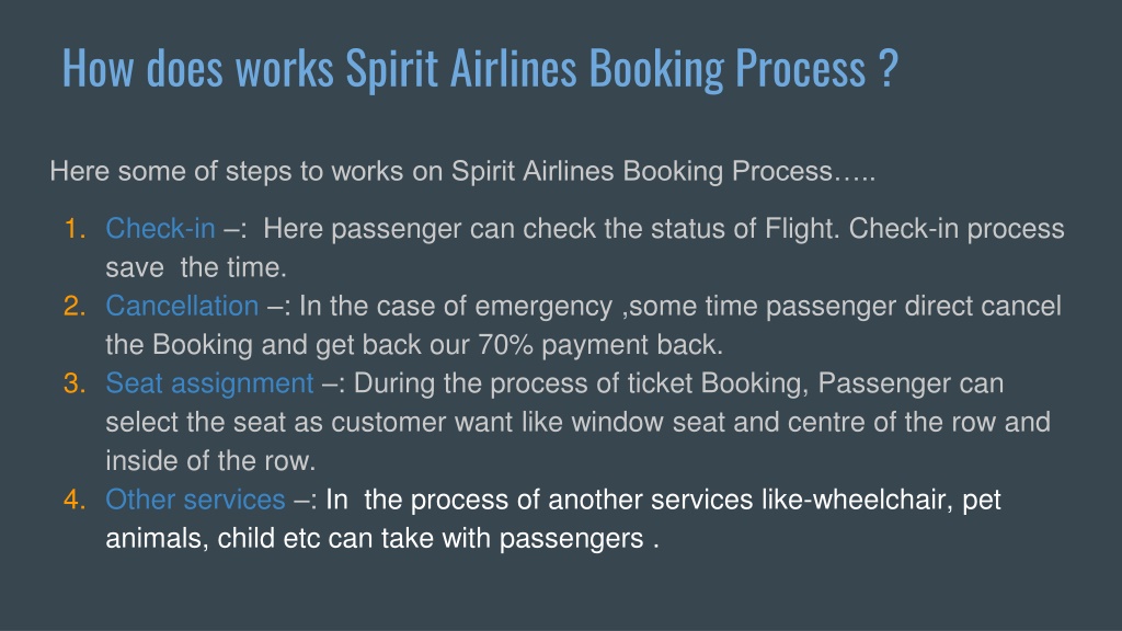 PPT - How to Manage Spirit Airlines Booking _ PowerPoint Presentation ...