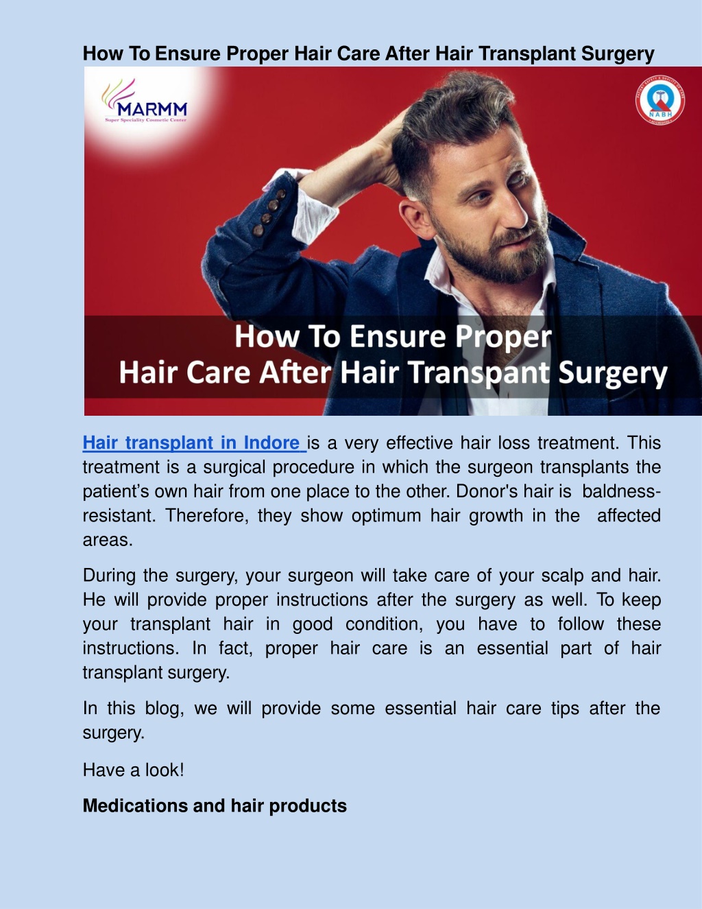 Ppt How To Ensure Proper Hair Care After Hair Transplant Surgery