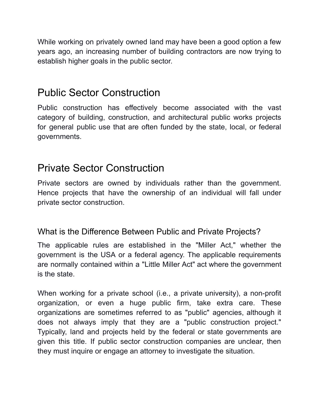 PPT - Public Sector Construction Vs. Private Sector Construction ...