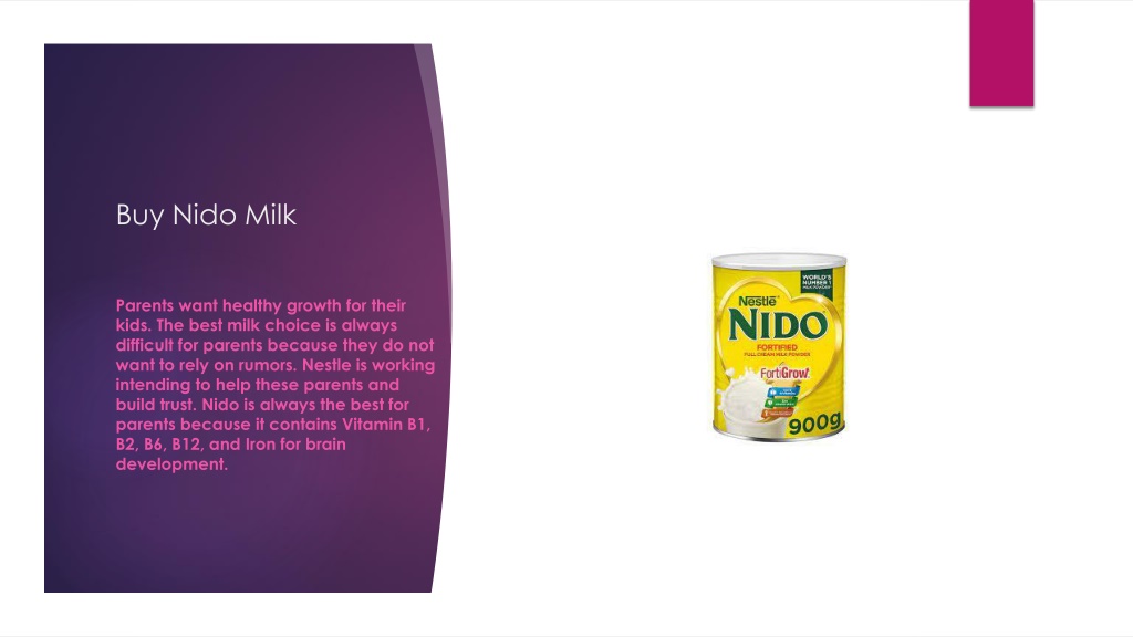 Ppt Buy Nido Milk Powerpoint Presentation Free Download Id11450564