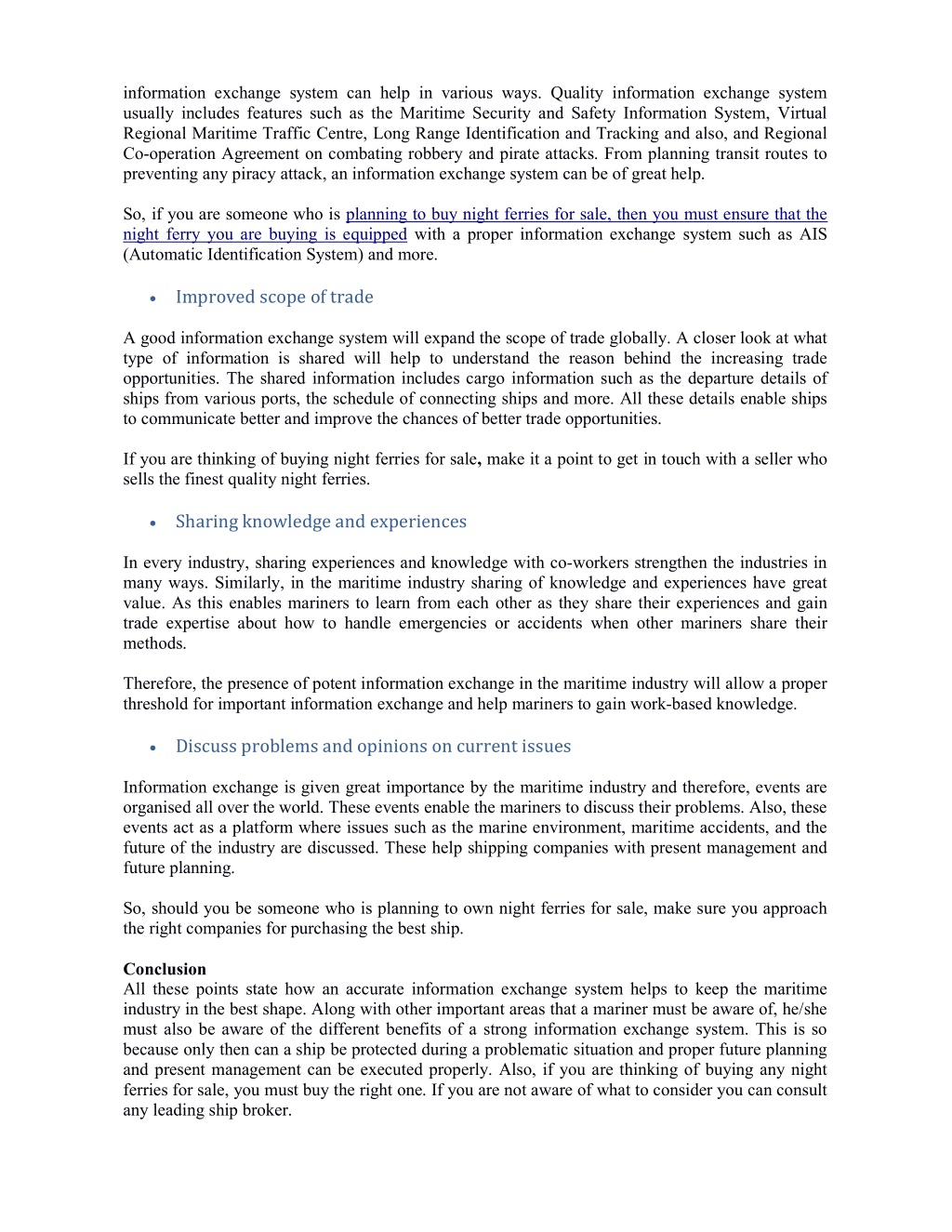 PPT - Top Benefits of Information Exchange in the Maritime Industry ...