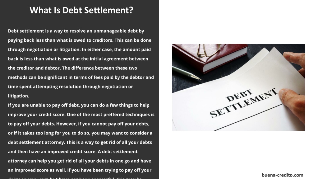 PPT - Things that Your Debt Settlement Attorney Probably Won’t Tell You ...
