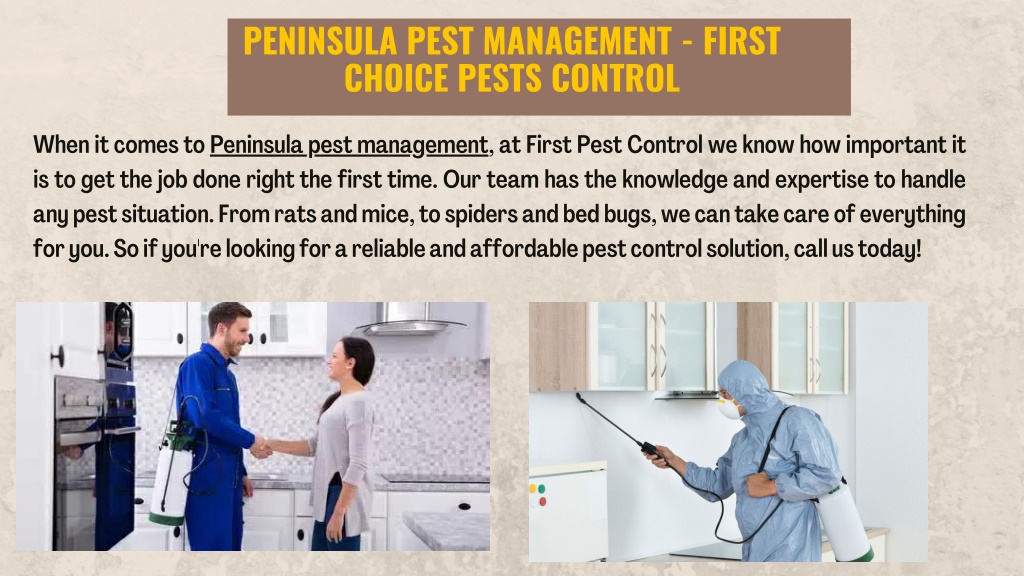 PPT - Peninsula Pest Management - First Choice Pests Control PowerPoint ...