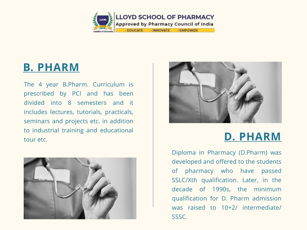 PPT - Top Pharmacy School in Noida - Lloyd School of Pharmacy ...