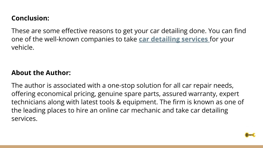 PPT - Car Detailing Services PowerPoint Presentation, free download ...