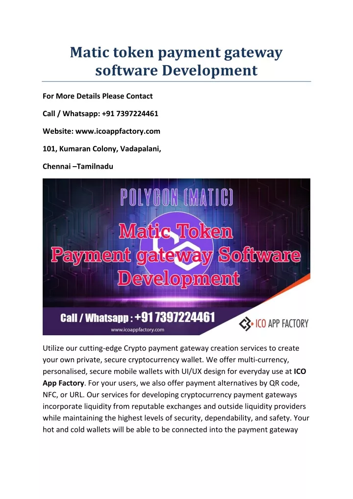 PPT - Matic token payment gateway software development (1) PowerPoint Presentation - ID:11460216