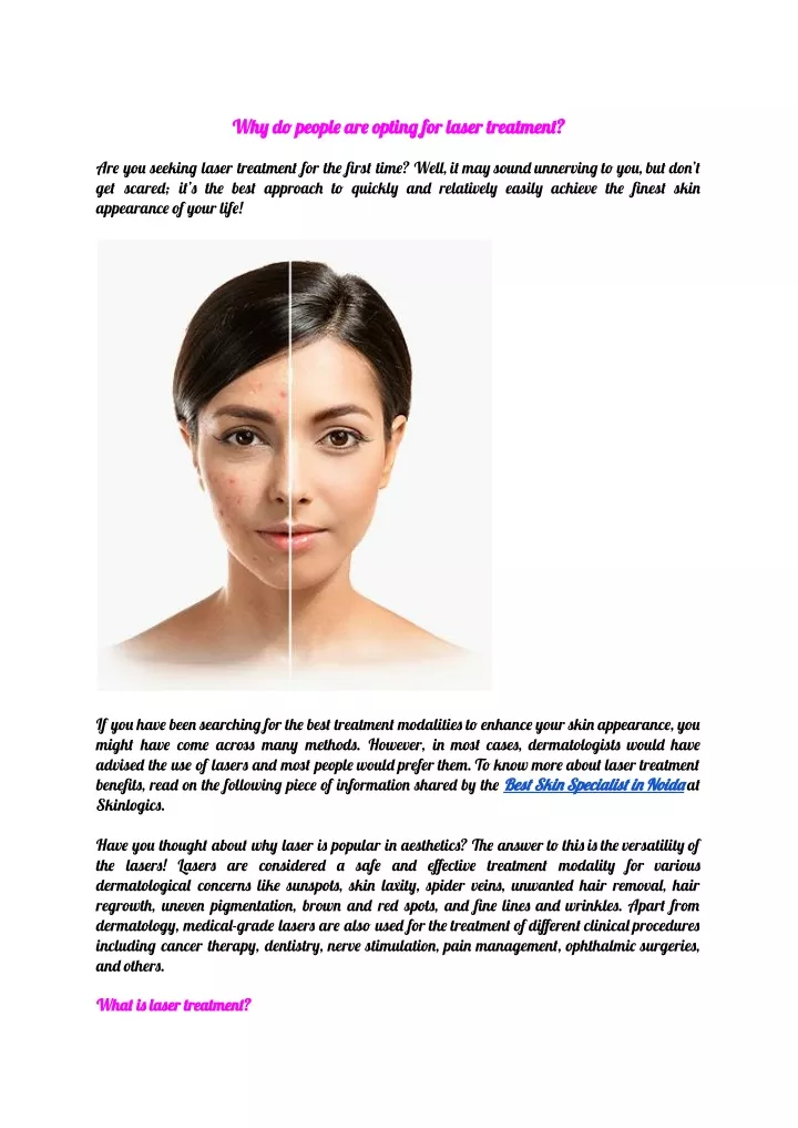 Ppt Why Do People Opt For Laser Treatment Powerpoint Presentation