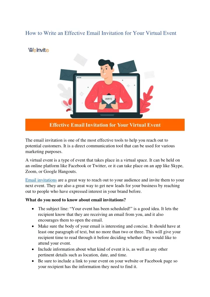 PPT - The 5 Key Elements of an Effective Email Invitation PowerPoint ...