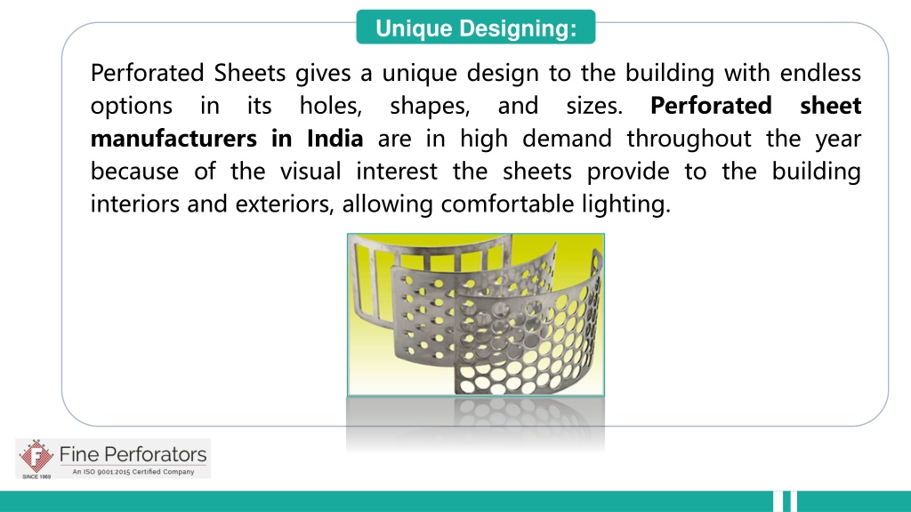 PPT - Benefits of Using Perforated Sheets PowerPoint Presentation, free ...