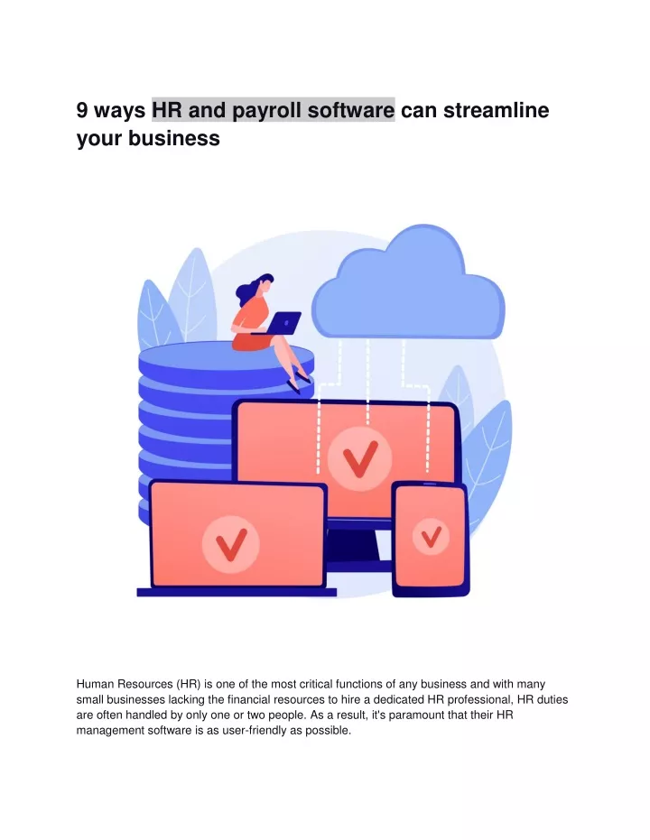 PPT - 9 ways HR and payroll software can streamline your business ...