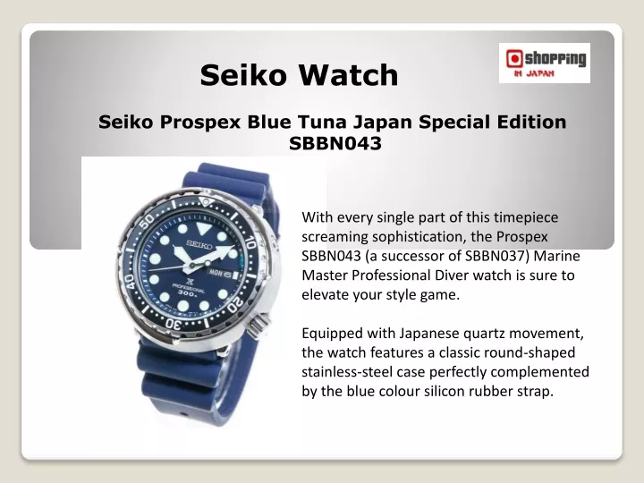 PPT - Seiko Prospex Blue Tuna Special Edition Watch PowerPoint ...