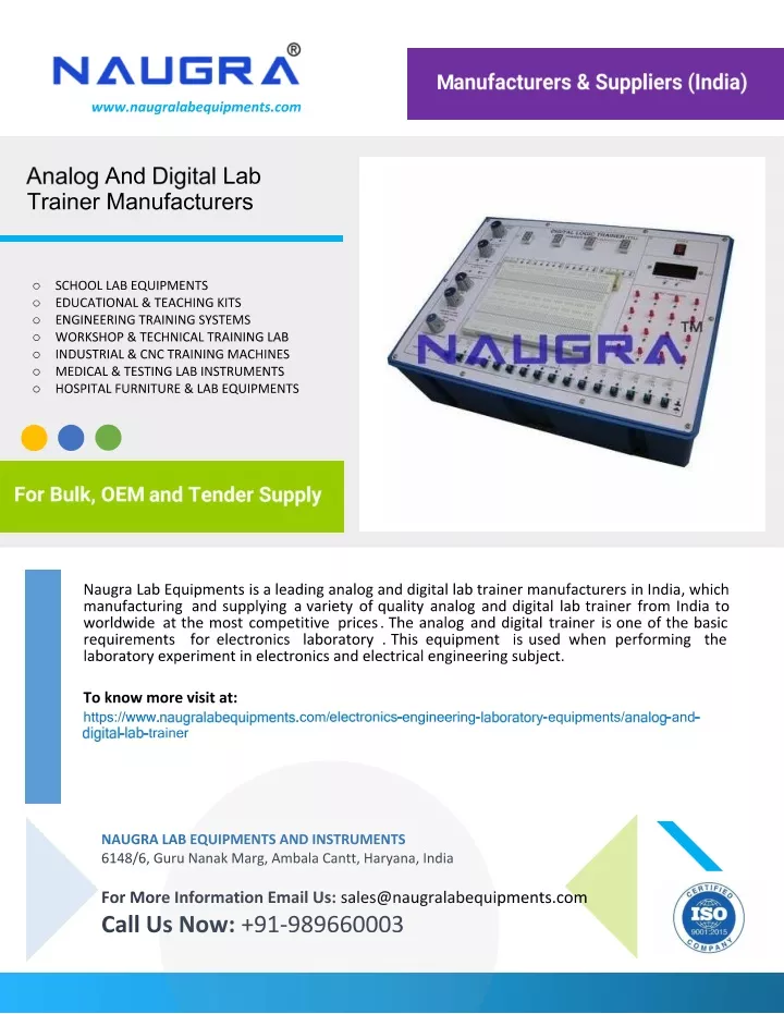 PPT - Analog And Digital Lab Trainer Manufacturers PowerPoint Presentation - ID:11469577