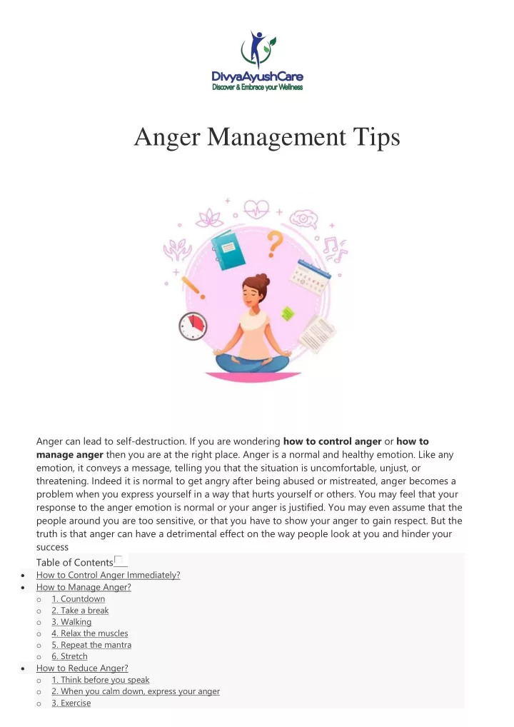 PPT - Anger Management Tips PowerPoint Presentation, free download - ID ...