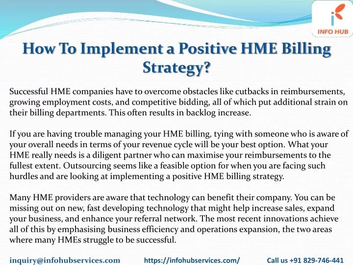 PPT - How To Implement a Positive HME Billing Strategy? PowerPoint ...