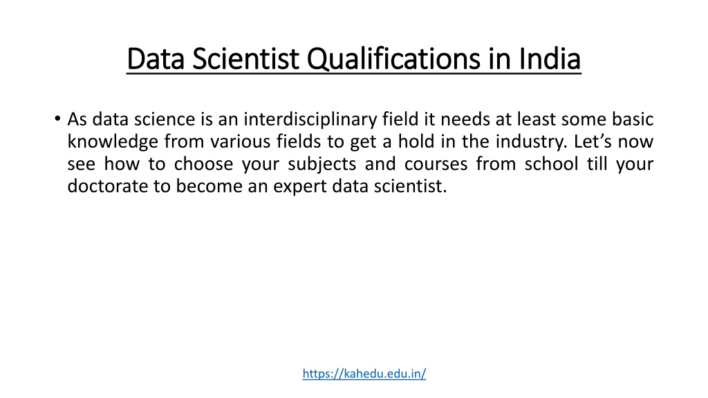 PPT - The Complete Guide For Students To Become A Data Scientist ...