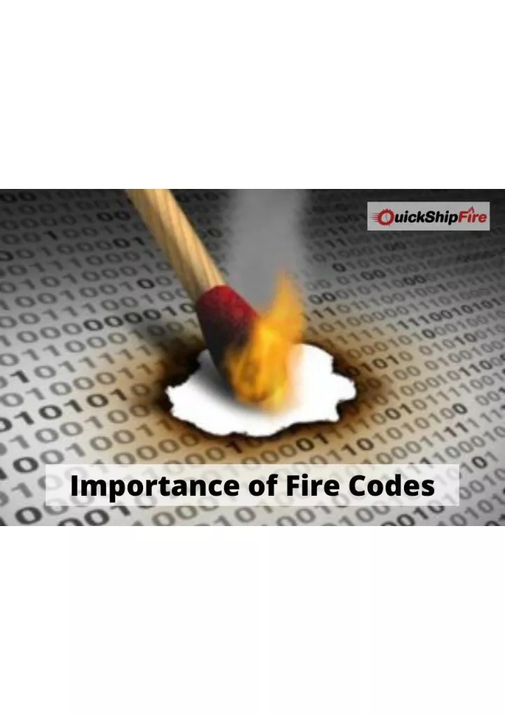 PPT - Fire Codes - what are they and why do they matter PowerPoint ...