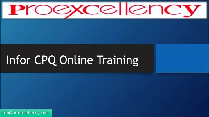 PPT - Infor CPQ PowerPoint Presentation, free download - ID:11471912