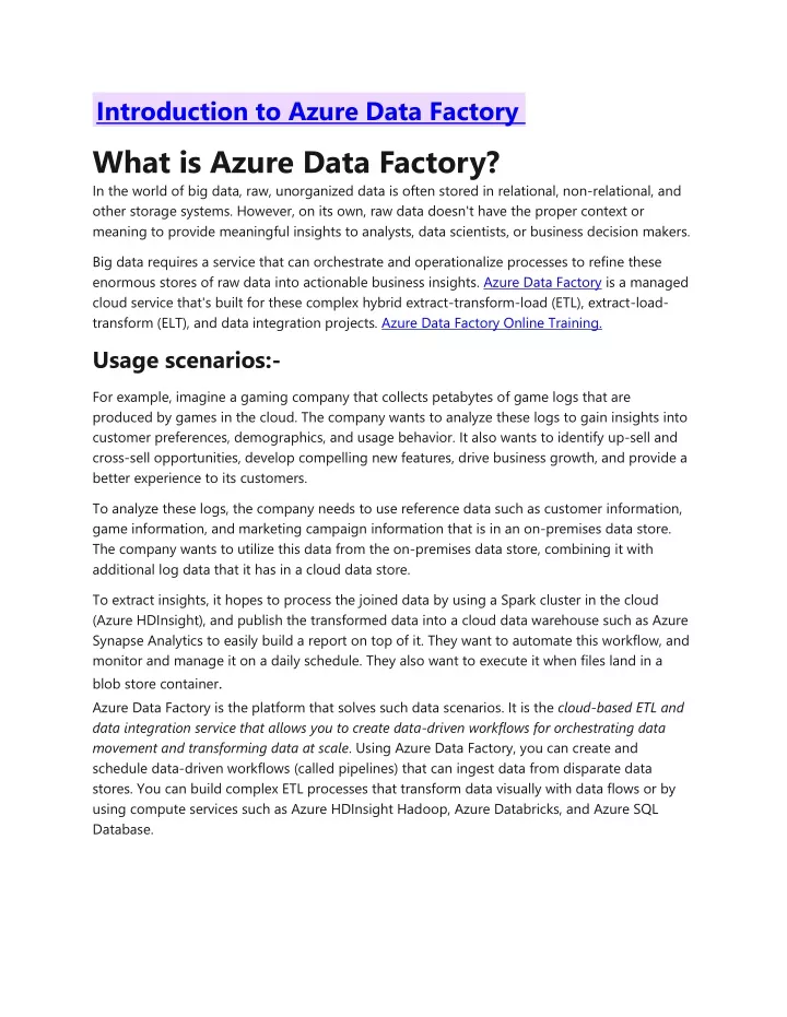 Ppt Introduction To Azure Data Factory Powerpoint Presentation Free 4095