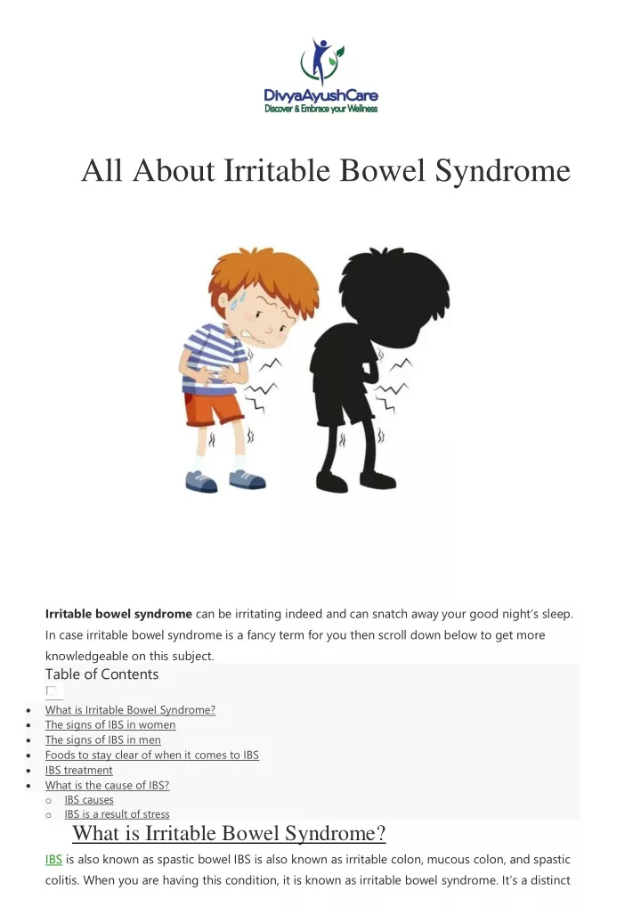 PPT - All About Irritable Bowel Syndrome PowerPoint Presentation, free ...