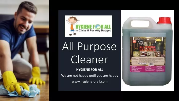 PPT - All Purpose Cleaner PowerPoint Presentation, free download - ID ...