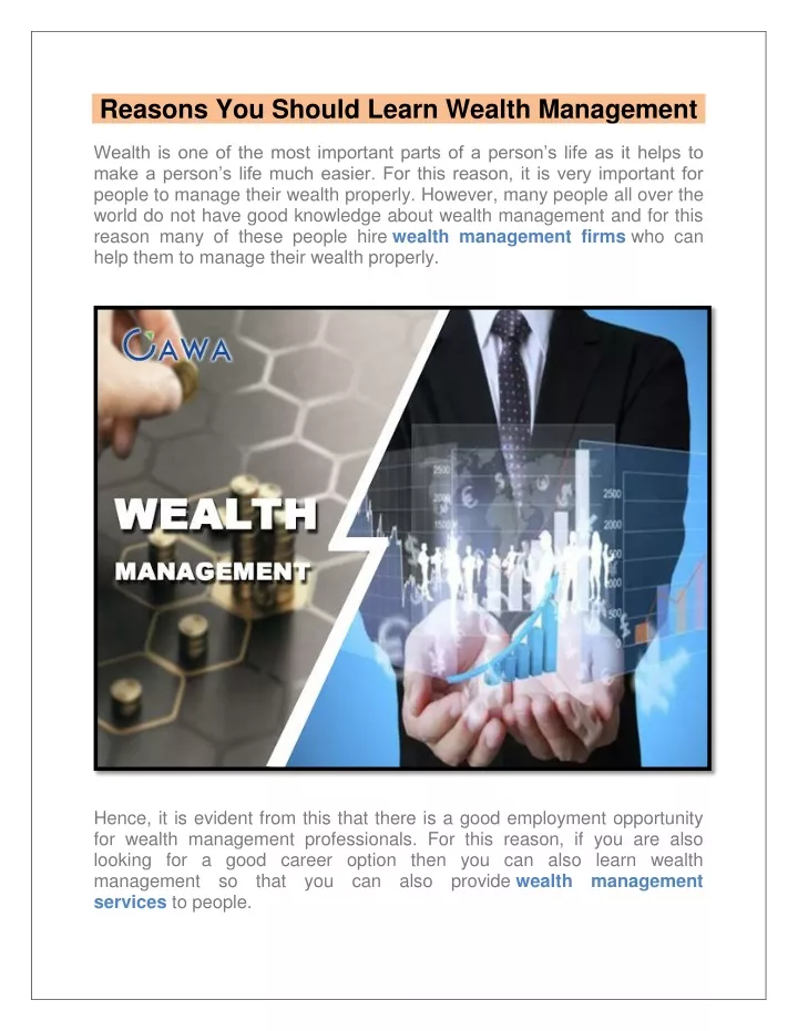 PPT - Reasons You Should Learn Wealth Management PowerPoint ... PPT - Reasons You Should Learn Wealth Management PowerPoint ...