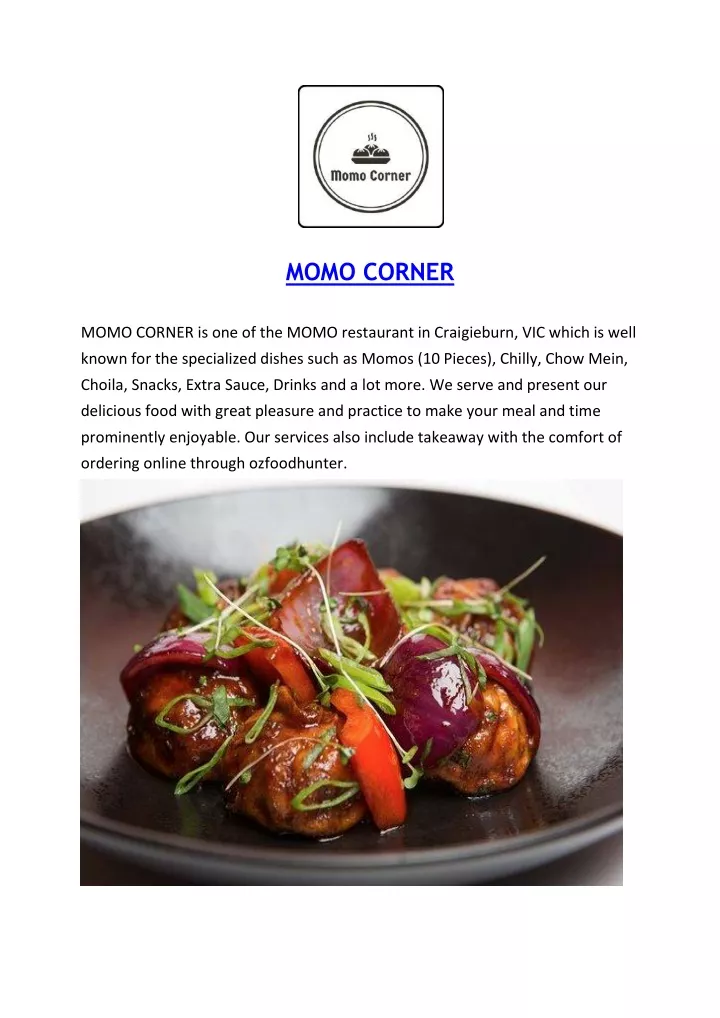 PPT - MOMO CORNER PowerPoint Presentation, free download - ID:11477090