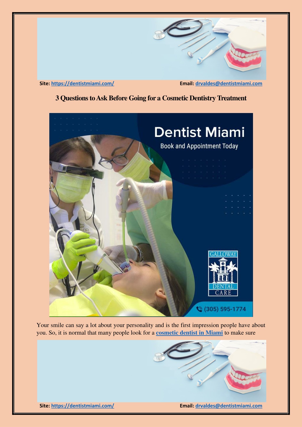 Ppt 3 Questions To Ask Before Going For A Cosmetic Dentistry