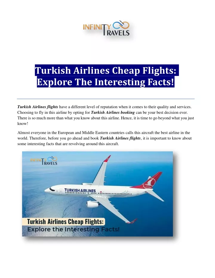PPT - Turkish Airlines Cheap Flights Explore The Interesting Facts ...