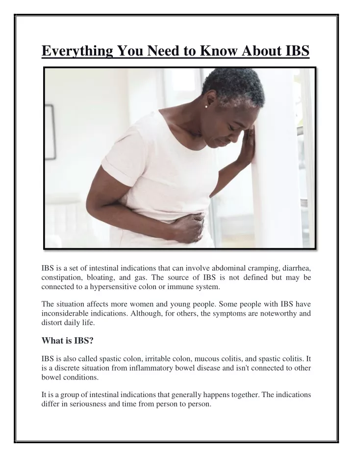 PPT - Everything You Need to Know About IBS PowerPoint Presentation ...
