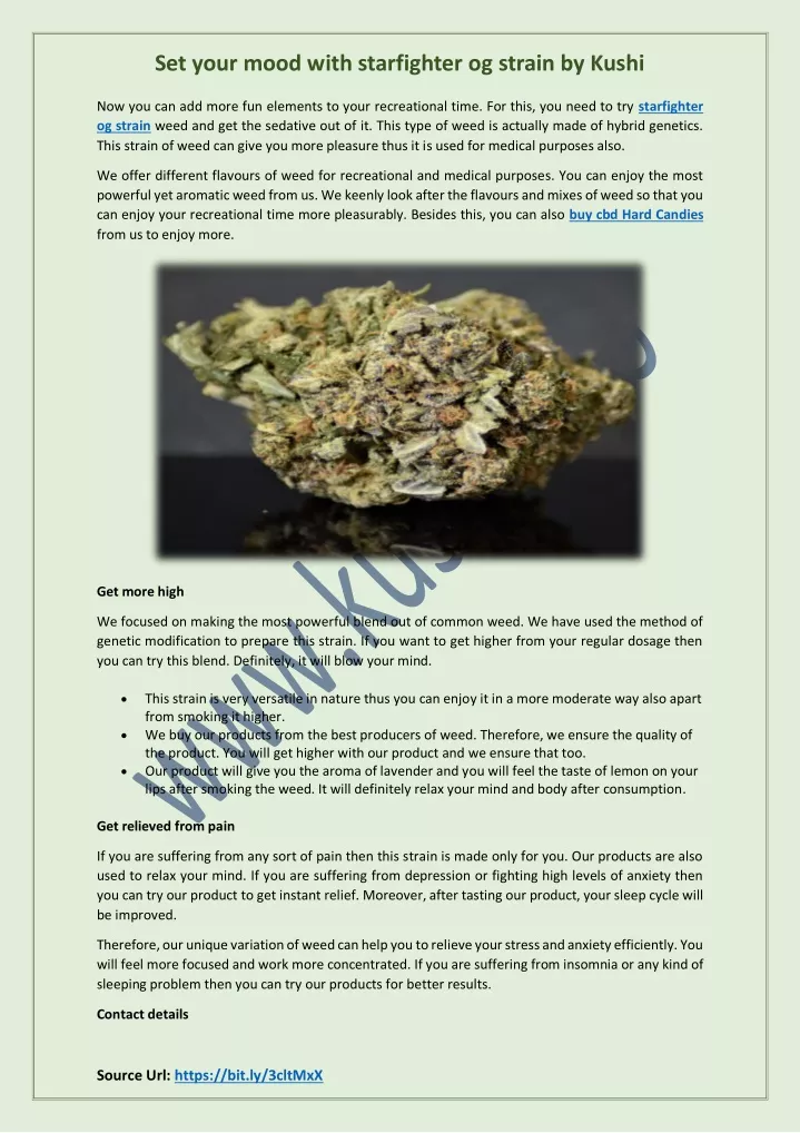 PPT - Set your mood with starfighter og strain by Kushi PowerPoint ... PPT - Set your mood with starfighter og strain by Kushi PowerPoint ...