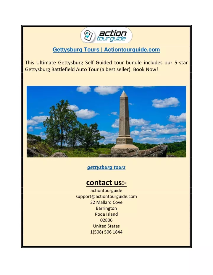 PPT - Gettysburg Tours | Actiontourguide.com PowerPoint Presentation ...