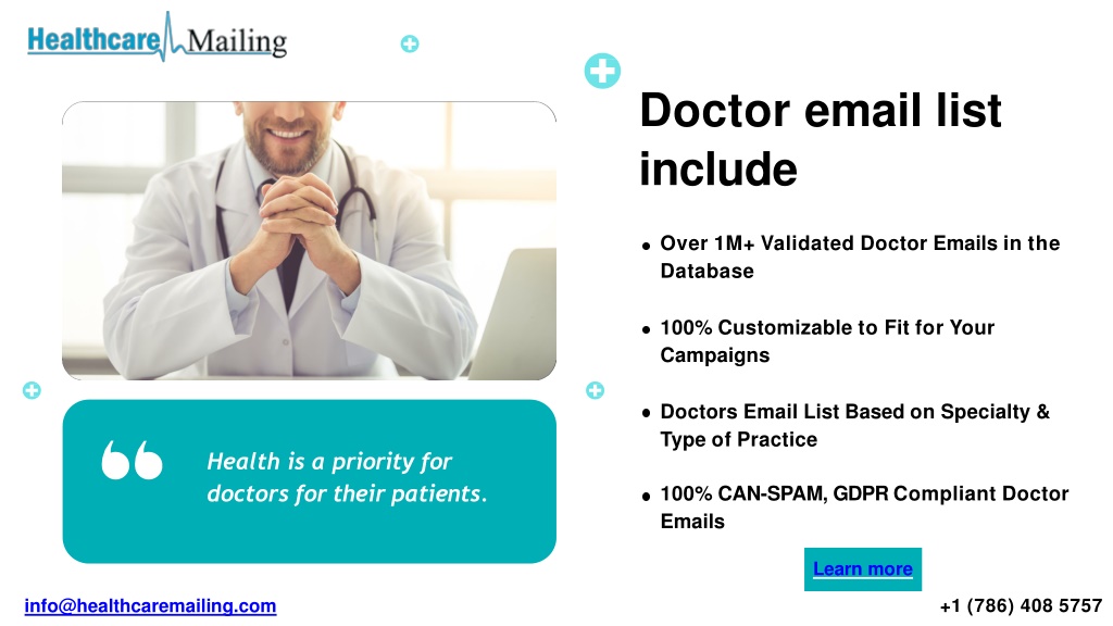 PPT - doctor email list PowerPoint Presentation, free download - ID ...