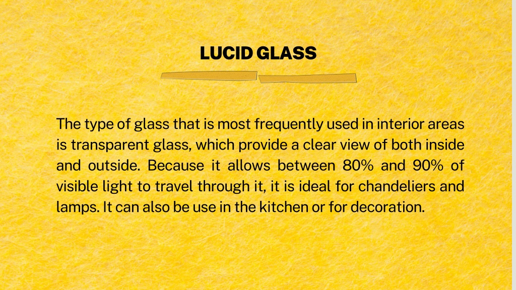 PPT - Different types of glass you can use for interior designing ...