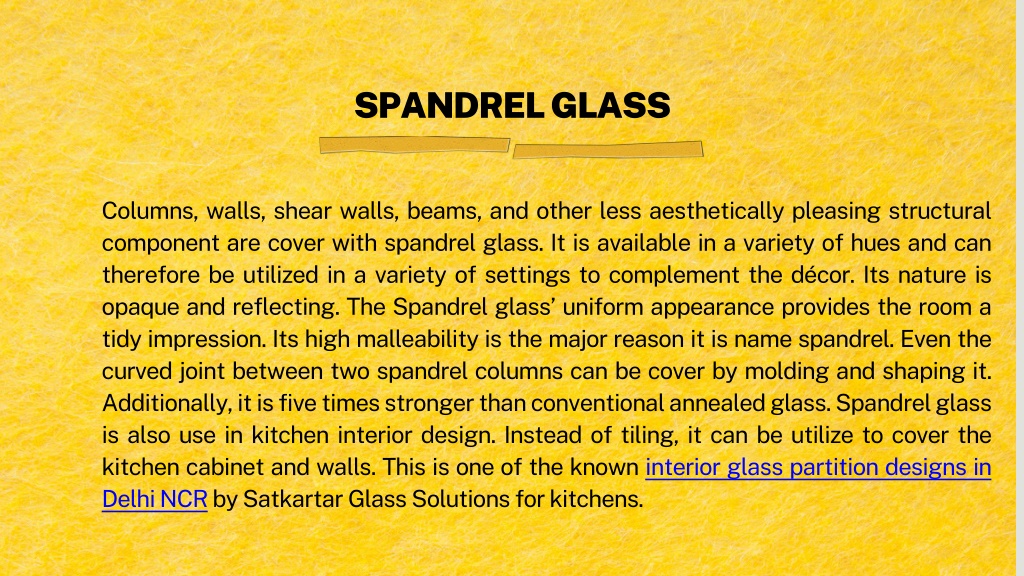 PPT - Different types of glass you can use for interior designing ...