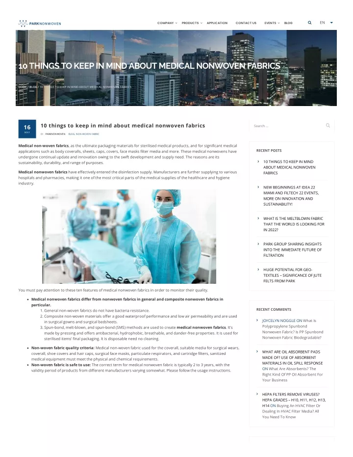 PPT - Non-Woven fabrics by Park Non- Woven PowerPoint Presentation, free download - ID:11487174