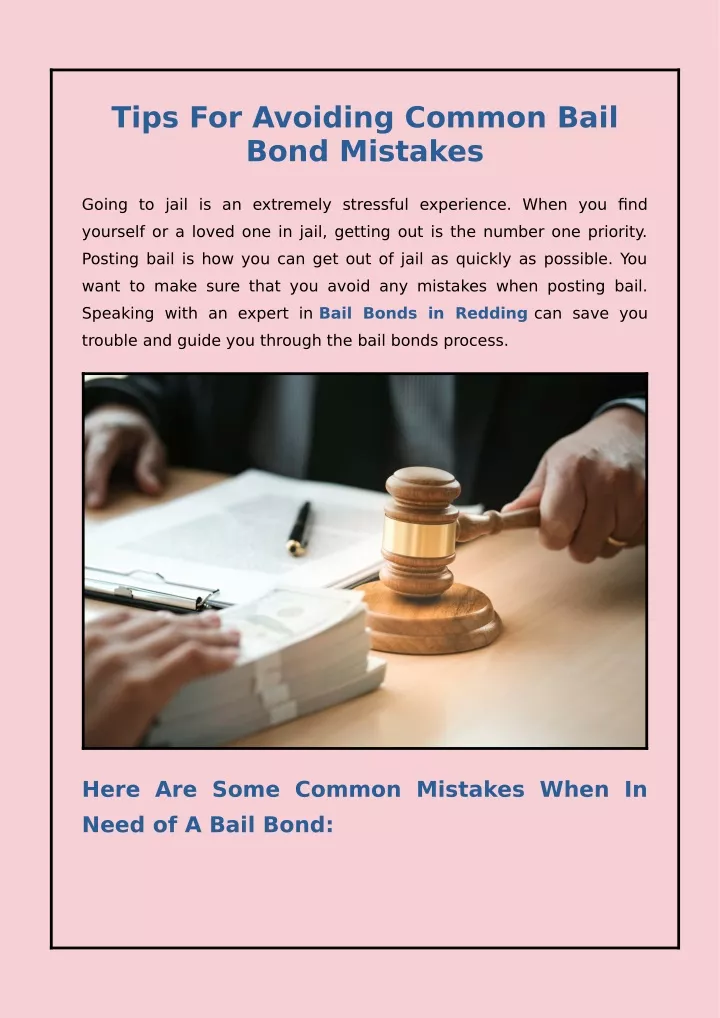 PPT - Tips For Avoiding Common Bail Bond Mistakes PowerPoint ...