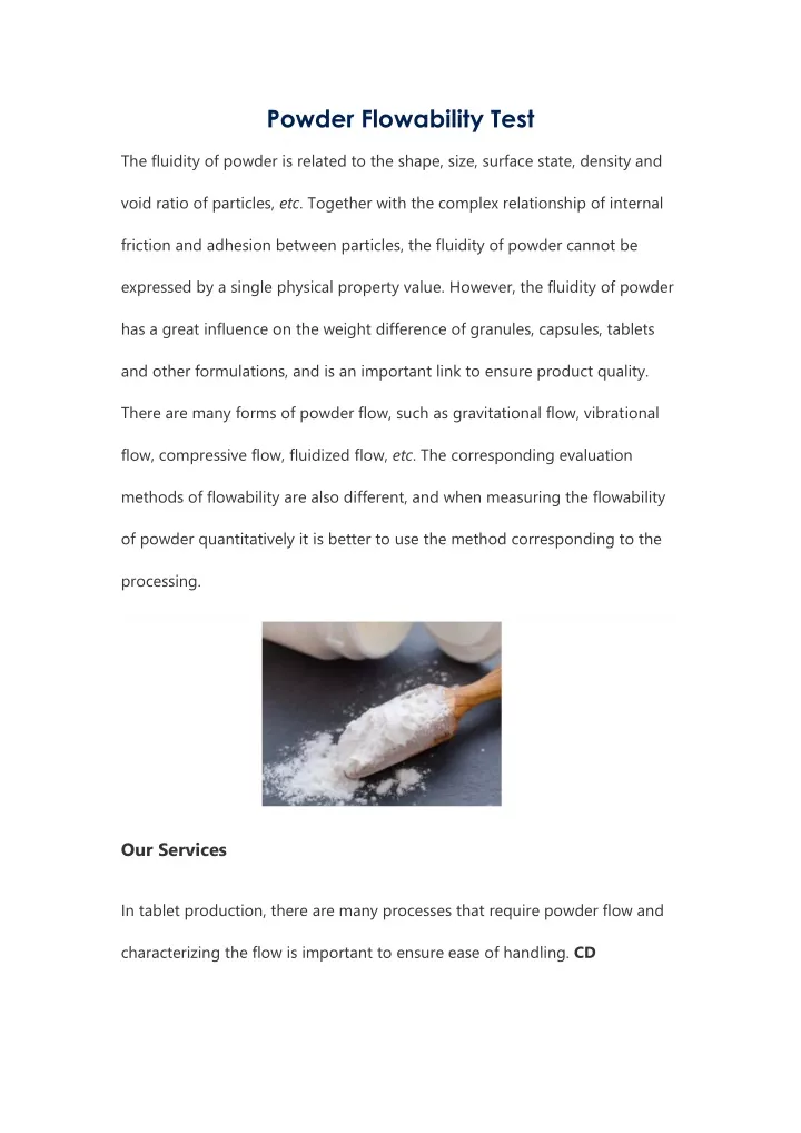 PPT - Powder Flowability Test PowerPoint Presentation, free download ...