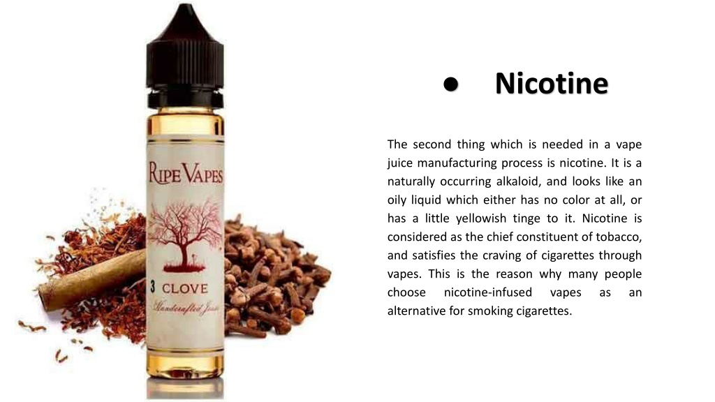PPT - 5 ingredients needed to manufacture premium vape juice PowerPoint ...