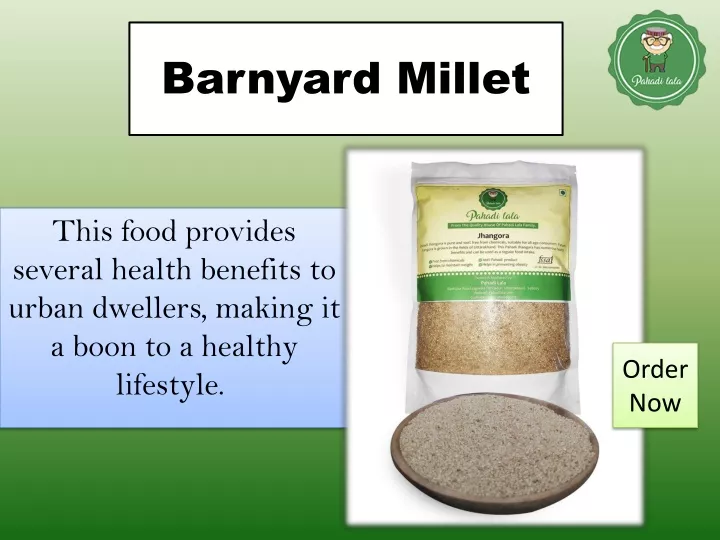 PPT - What is Barnyard Millet PowerPoint Presentation, free download ...