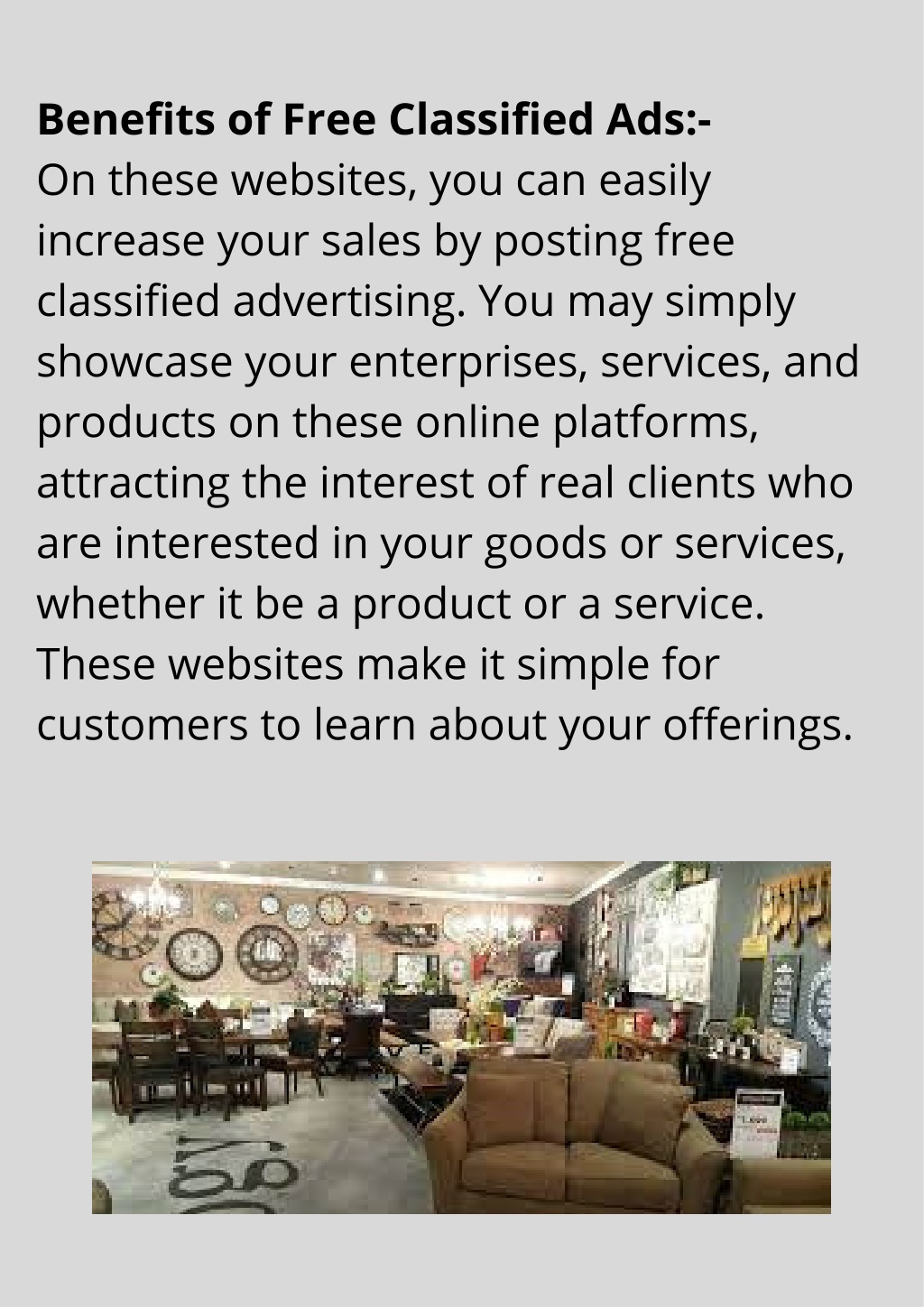 Ppt Benefits Of Free Classified Ads Powerpoint Presentation Free Download Id11493209