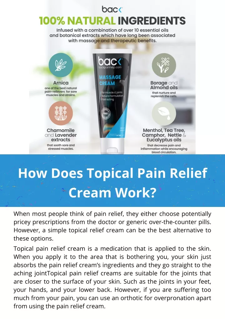 PPT - How Does Topical Pain Relief Cream Work? PowerPoint Presentation ...