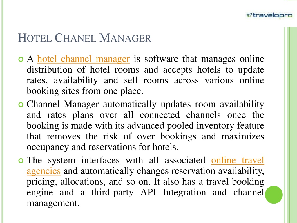 PPT - Hotel Chanel Manager PowerPoint Presentation, free download - ID ...