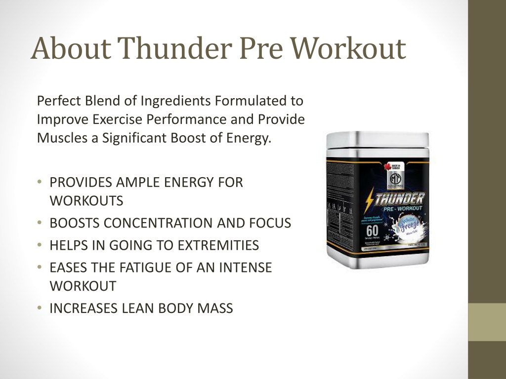PPT - Thunder Pre Workout Supplements in Canada PowerPoint Presentation ...