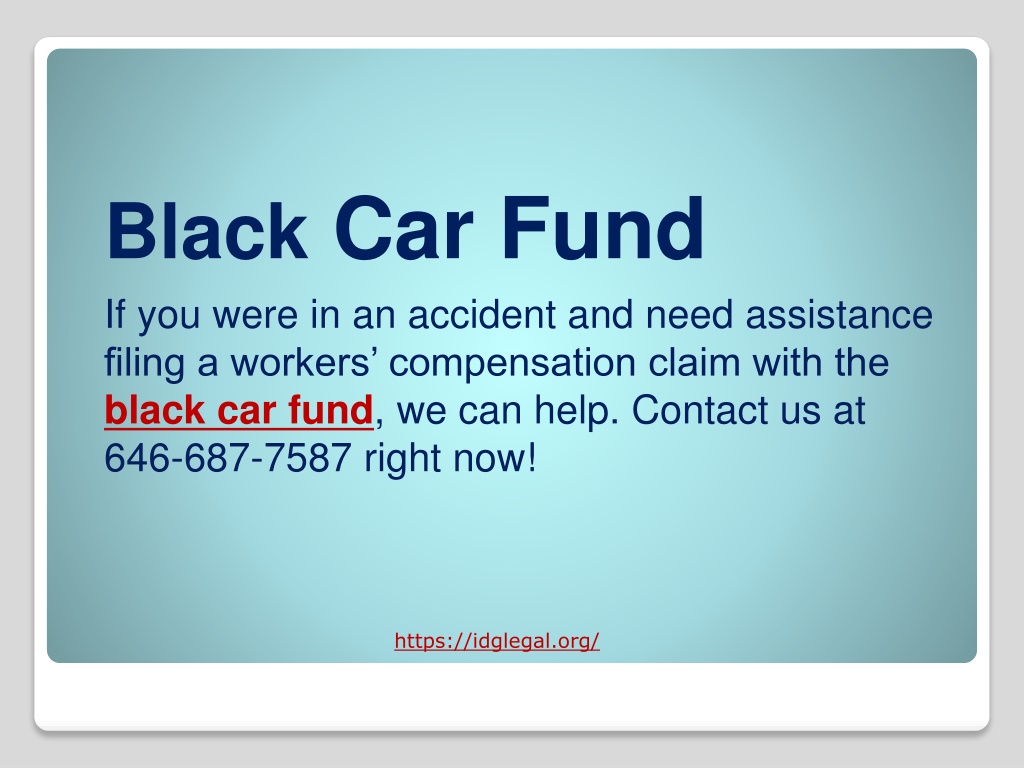 PPT - NY Black Car Fund PowerPoint Presentation, free download - ID ...