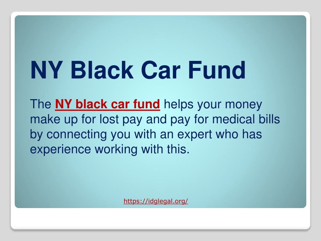 PPT - NY Black Car Fund PowerPoint Presentation, free download - ID ...